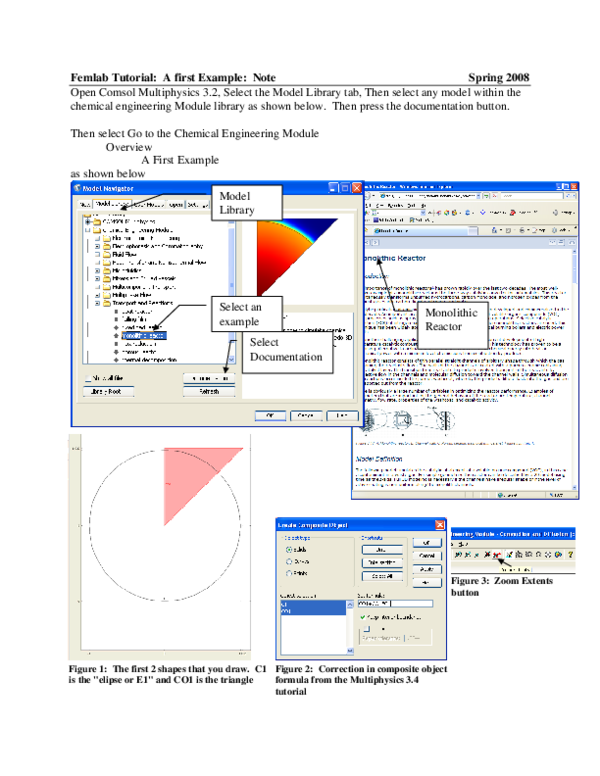(PDF) Femlab Tutorial: A first Example: Note