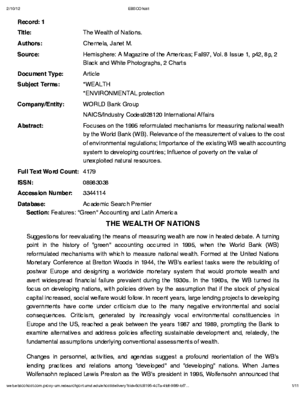 (PDF) The Wealth of Nations:
