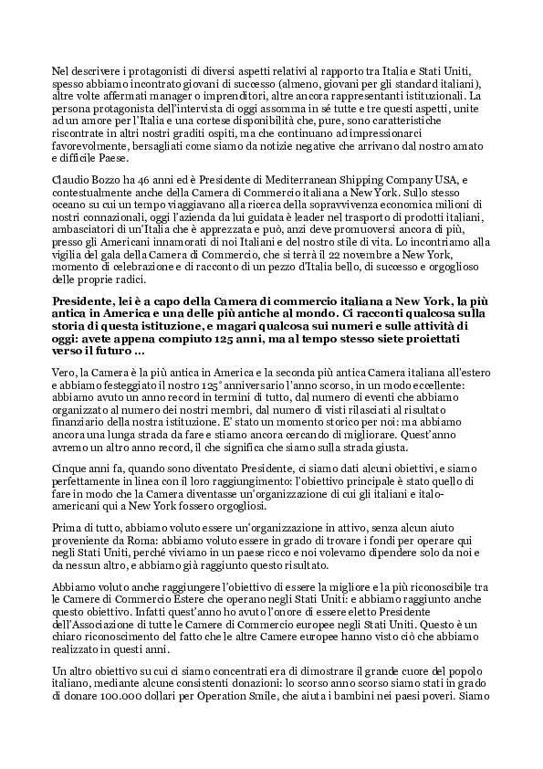 (DOC) Intervista a Claudio Bozzo