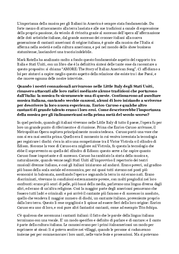 (DOC) Intervista a Mark Rotella