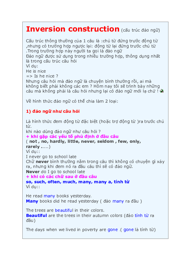 (DOC) Inversion construction