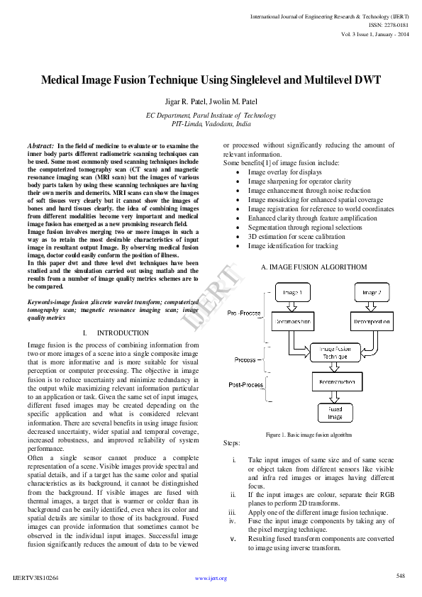 (PDF) medical image fusion