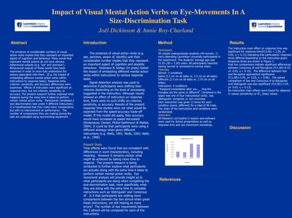 (PPT) Impact of Visual Mental Action Verbs on Eye-Movements In A Size ...