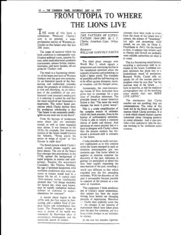 (PDF) Review of I.F. Clarke 'The Pattern of Expectation'