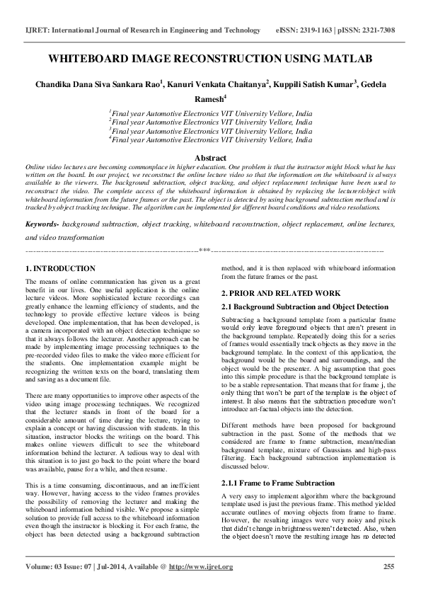 reconstruction 3d matlab