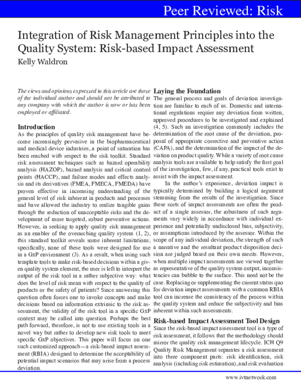 principles of risk management pdf