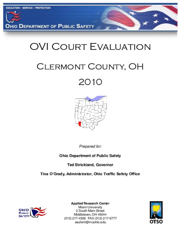 (PDF) OVI Court Final Report Narrative