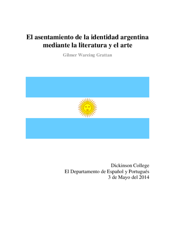 (DOC) El asentamiento de la identidad argentina mediante la literatura ...