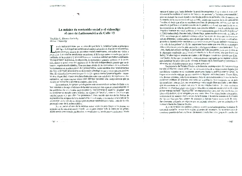 (PDF) La música de contenido social y el videoclip, el caso de ...