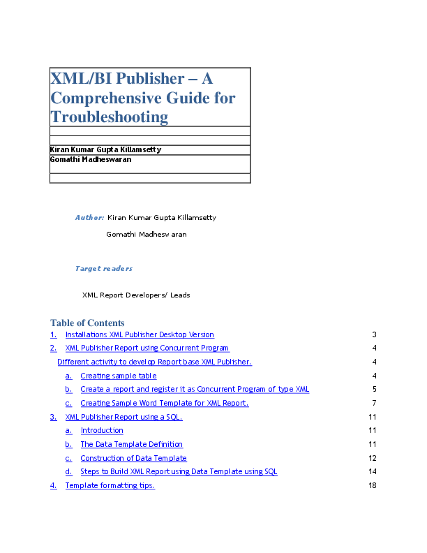 (DOC) XML Publisher