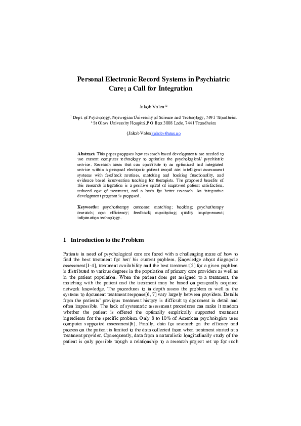 (PDF) Factor analysis of the achievement of therapeutic objectives ...