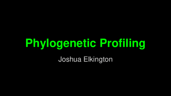 (PPT) Phylogenetic Profiling