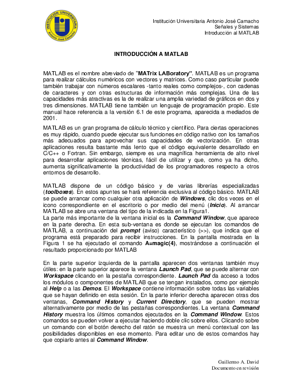 (PDF) Institución Universitaria Antonio José Camacho Señales y Sistemas ...