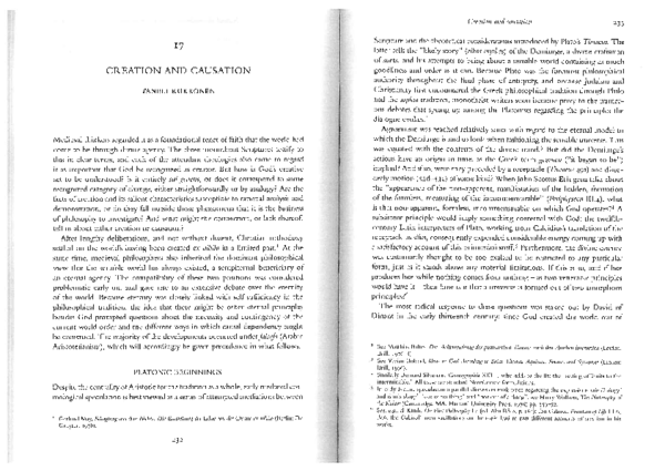 Pdf Causation And Creation