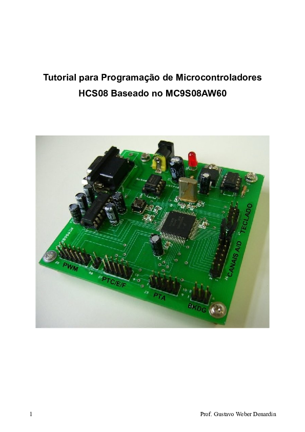 (PDF) Tutorial para Programação de Microcontroladores HCS08 Baseado no ...