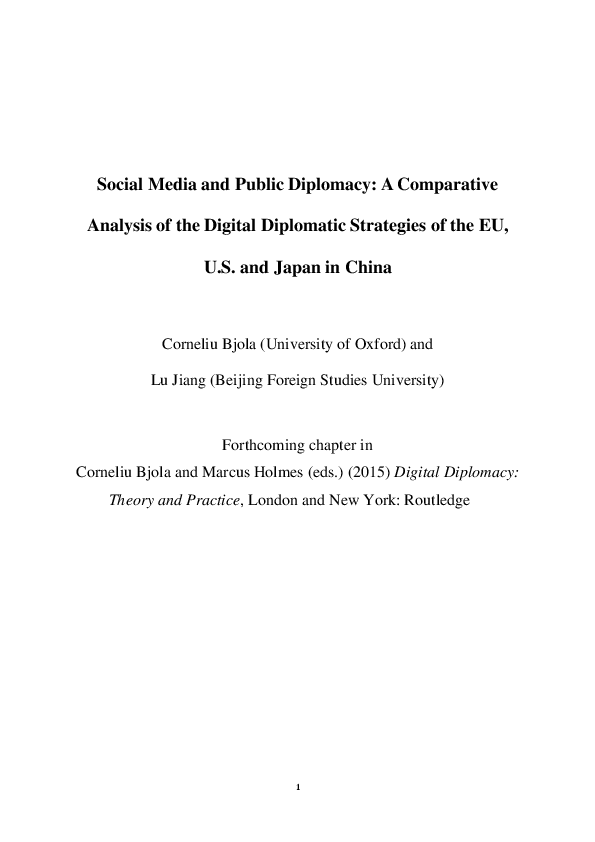 (PDF) Social Media and Public Diplomacy: A Comparative Analysis of the ...