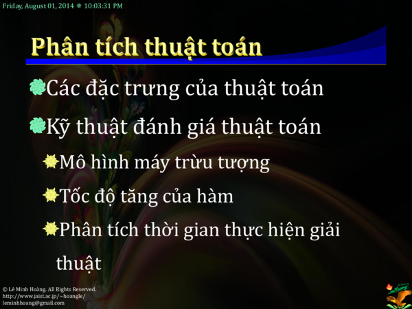 (PPT) Algorithm Analysis