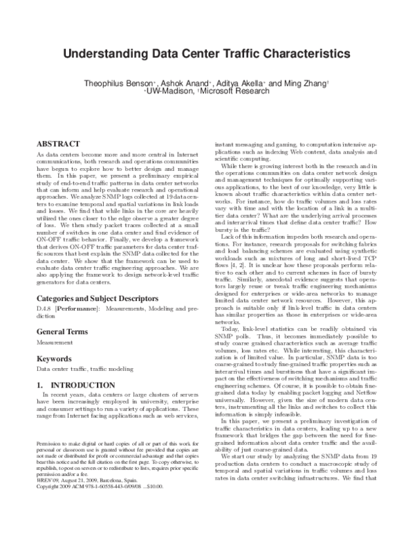 (PDF) Understanding data center traffic characteristics | ashok anand - Academia.edu