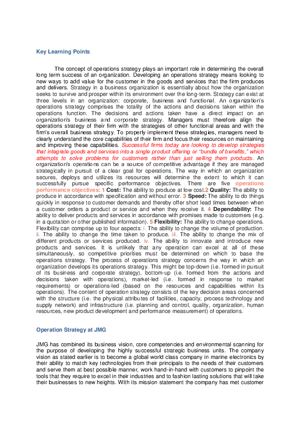 (DOC) Key Learning Points