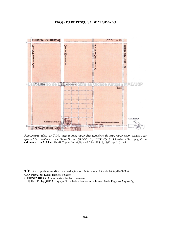 (PDF) Hipodamo de Mileto e a fundação da colônia pan-helênica de Túrio ...