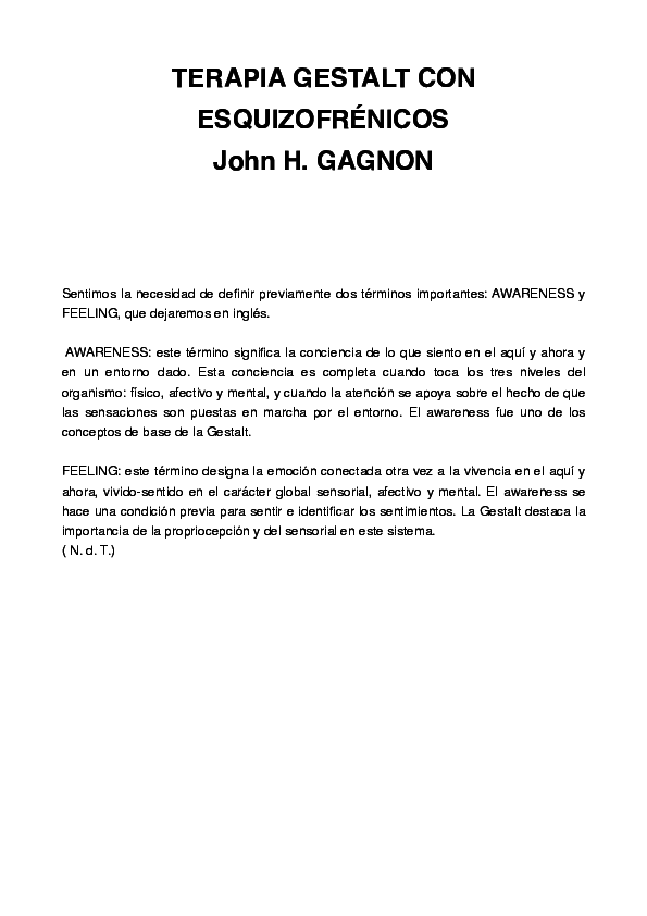 (PDF) TERAPIA GESTALT CON