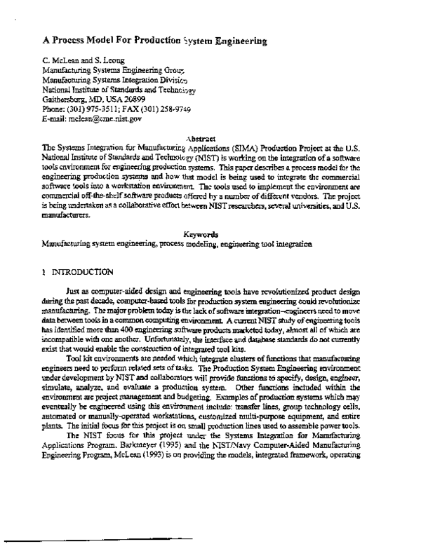 (PDF) A Process Model for Product System Engineering