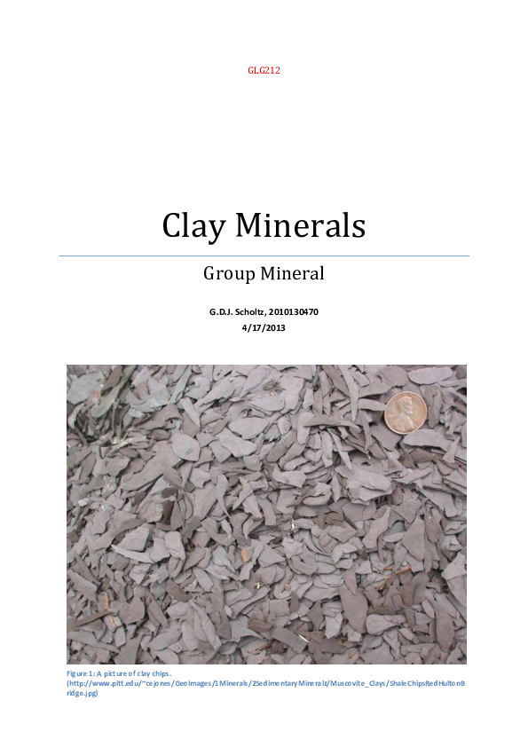 (DOC) Clay Minerals