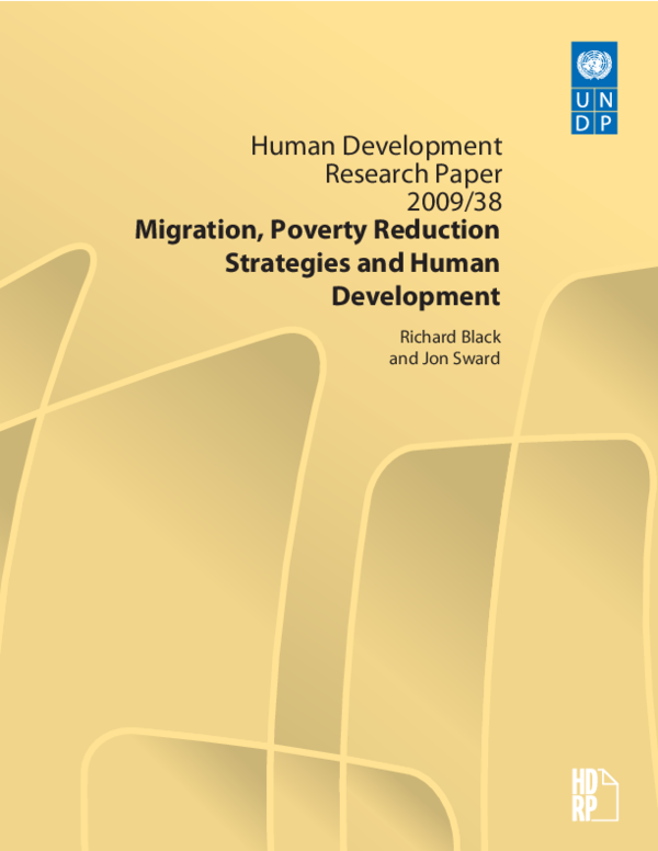 (PDF) Migration, Poverty Reduction Strategies and Human Development