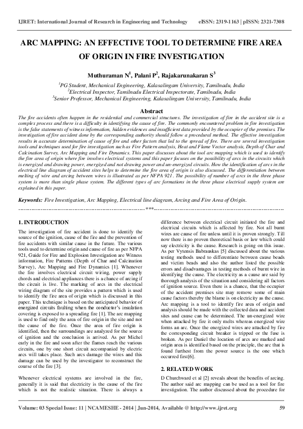 (PDF) ARC MAPPING: AN EFFECTIVE TOOL TO DETERMINE FIRE AREA OF ORIGIN ...