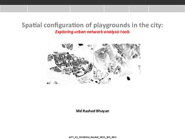 (PDF) Spatial configuration of playgrounds in the city: Exploring urban ...