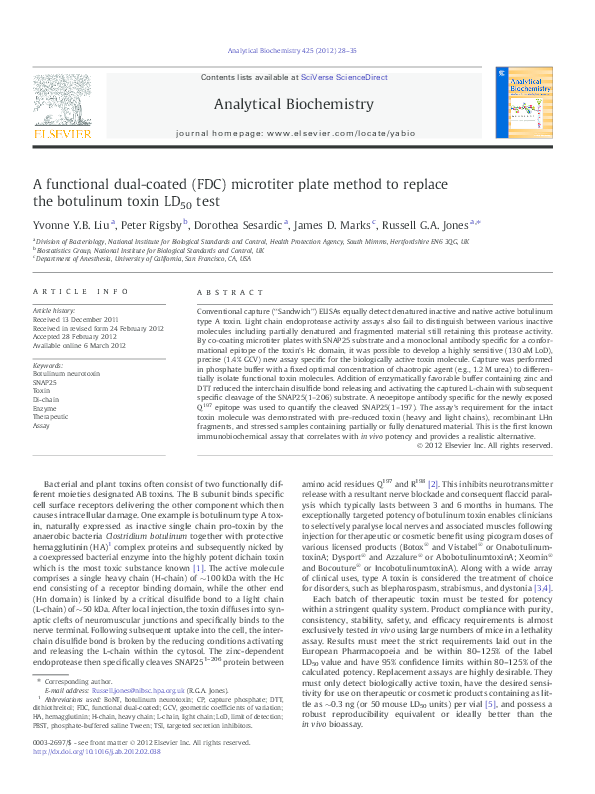 (PDF) A functional dual-coated (FDC) microtiter plate method to replace ...