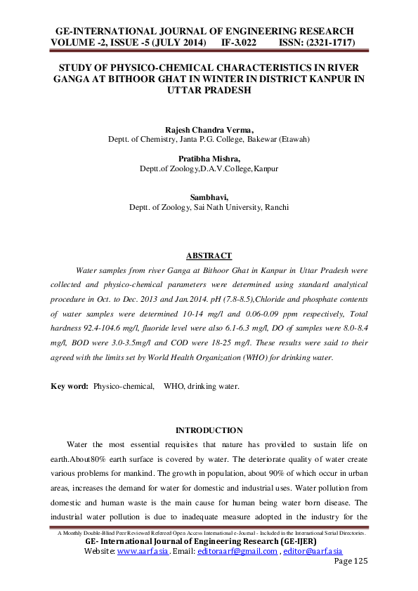 (PDF) GE-INTERNATIONAL JOURNAL OF ENGINEERING RESEARCH GE-IJER ISSN ...