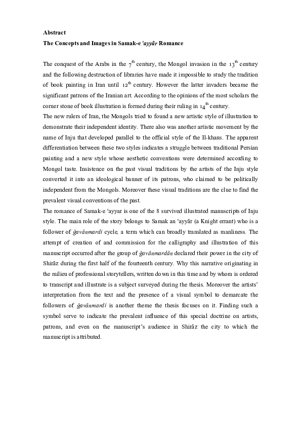 (PDF) "Concepts and Images in Samak-e ayyar Romance"