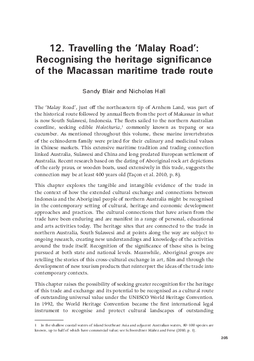 (PDF) 2. Travelling the 'Malay Road': Recognising the heritage ...