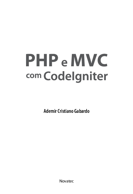 (PDF) PHP e MVC com CodeIgniter