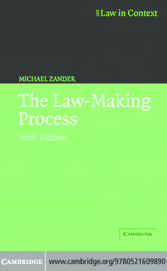 (PDF) Michel Zander - The Law-Making Process