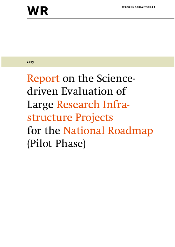(PDF) Report on the Sciencedriven Evaluation of Large Research ...