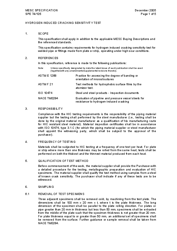 (PDF) HYDROGEN INDUCED CRACKING SENSITIVITY TEST