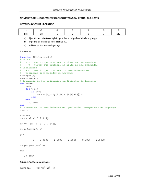 (DOC) METODOS NUMERICOS HUSAM FLORES