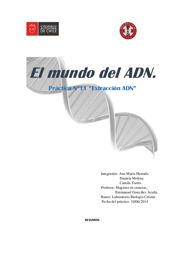 (DOC) El mundo del ADN