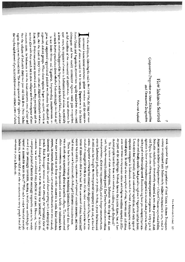 How Indonesia Survived: Comparative Perspectives on State ...