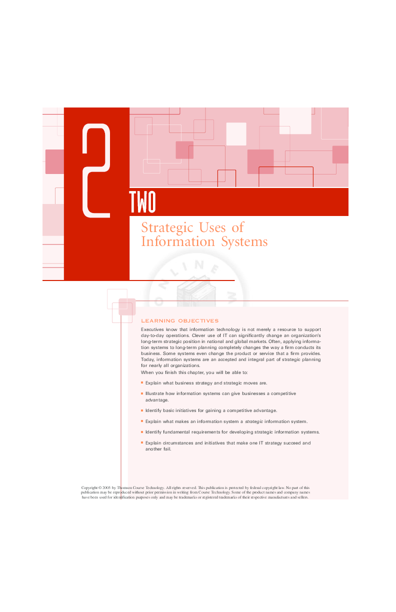 Pdf Strategic Uses Of Information Systems Learning Objectives