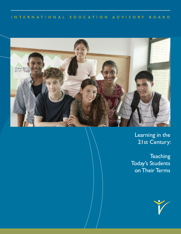 (PDF) Learning in the 21st Century: Teaching Today's Students on Their ...