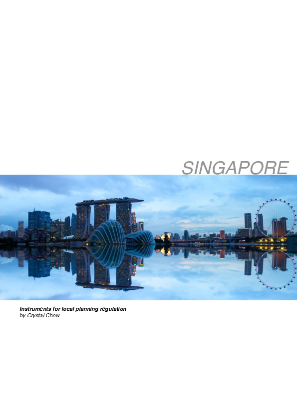 (PDF) SINGAPORE Instruments for local planning regulation by Crystal Chew