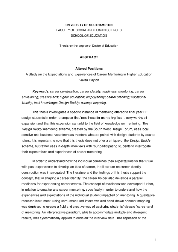 (DOC) Doctoral Thesis abstract 2014