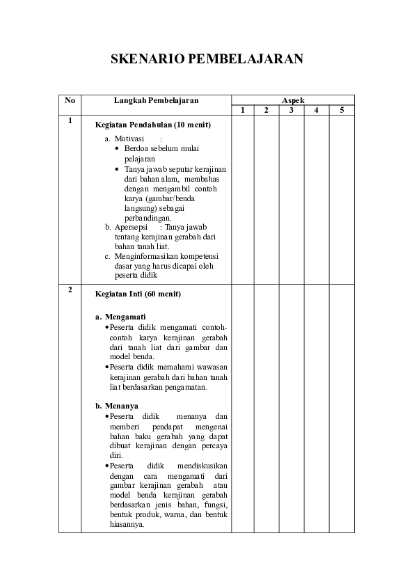 (DOC) SKENARIO PEMBELAJARAN