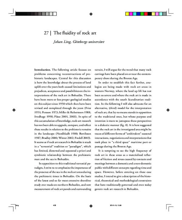 (PDF) The Fluidity of Rock Art