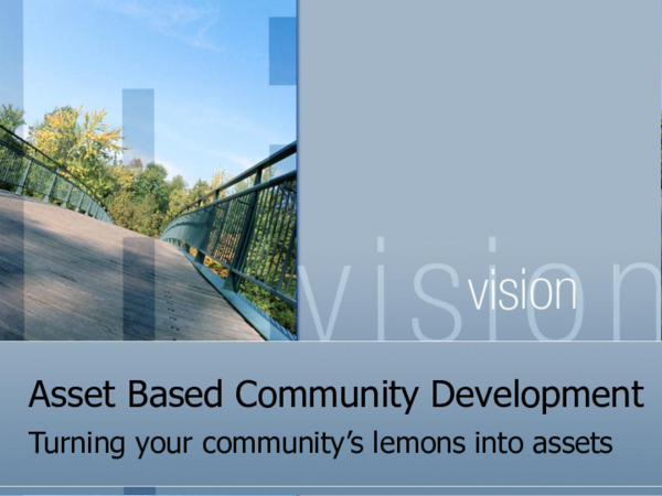 (PPT) Asset Based Community Development approach