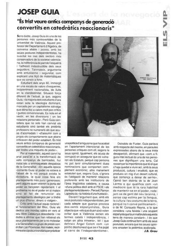 (PDF) Entrevista de Josep Guia per J. B. Grau