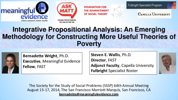 Integrative Propositional Analysis: An emerging Methodology for ...